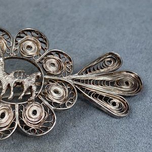 Vintage | Jewelry | Vintage Sterling Silver Peruvian Llama Brooch ...